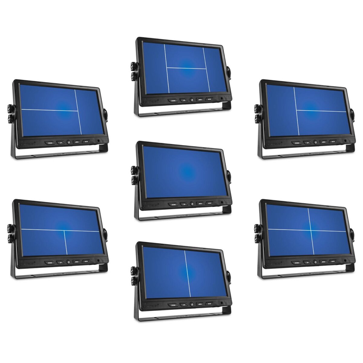 9 Zoll Quad Monitor Carmedien CM-NMR9Q4 12V 24V Split Screen